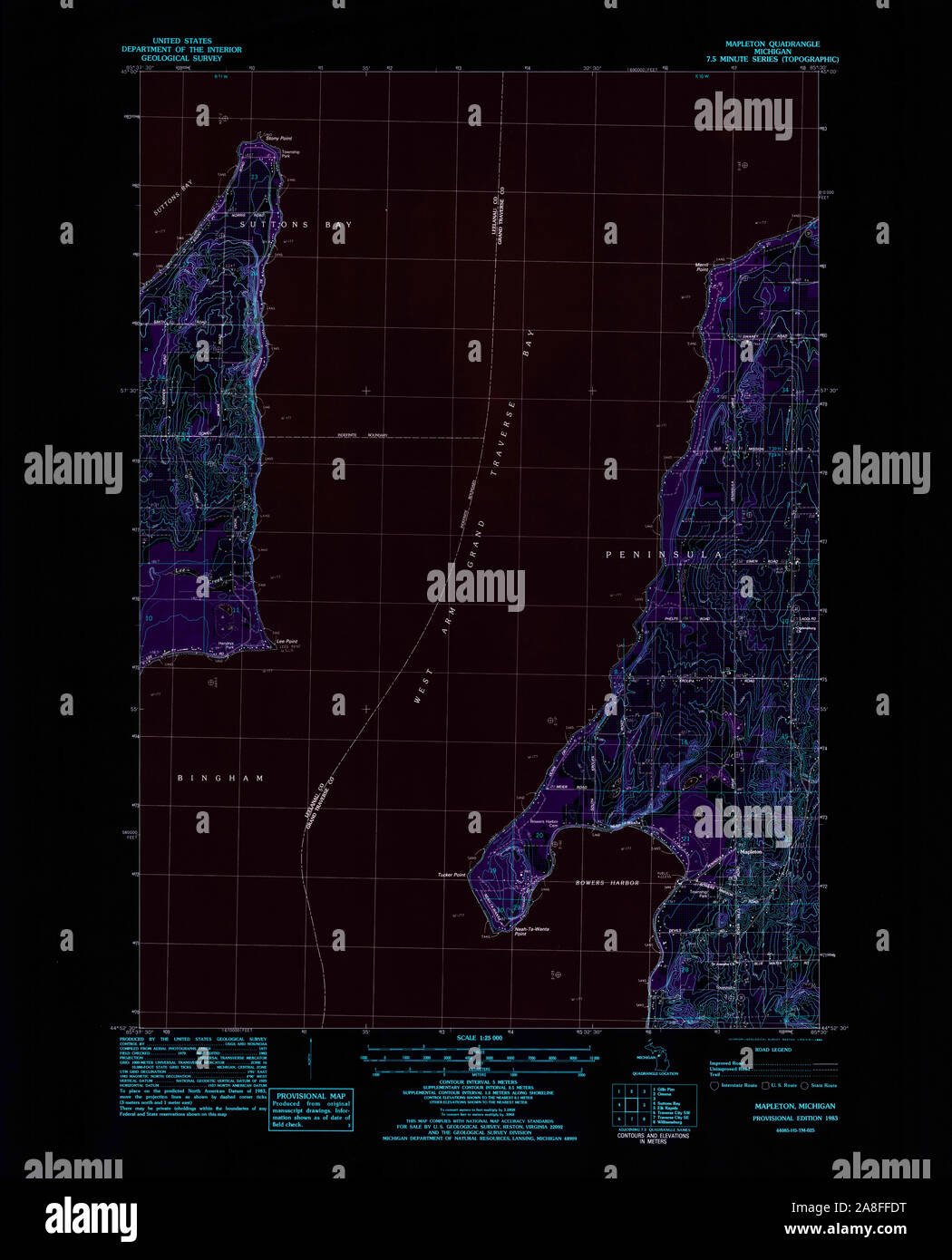 Map of mapleton hi-res stock photography and images - Alamy
