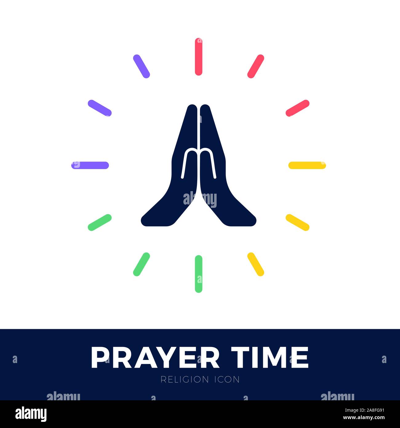 Prayer clock Stock Vector Images - Alamy