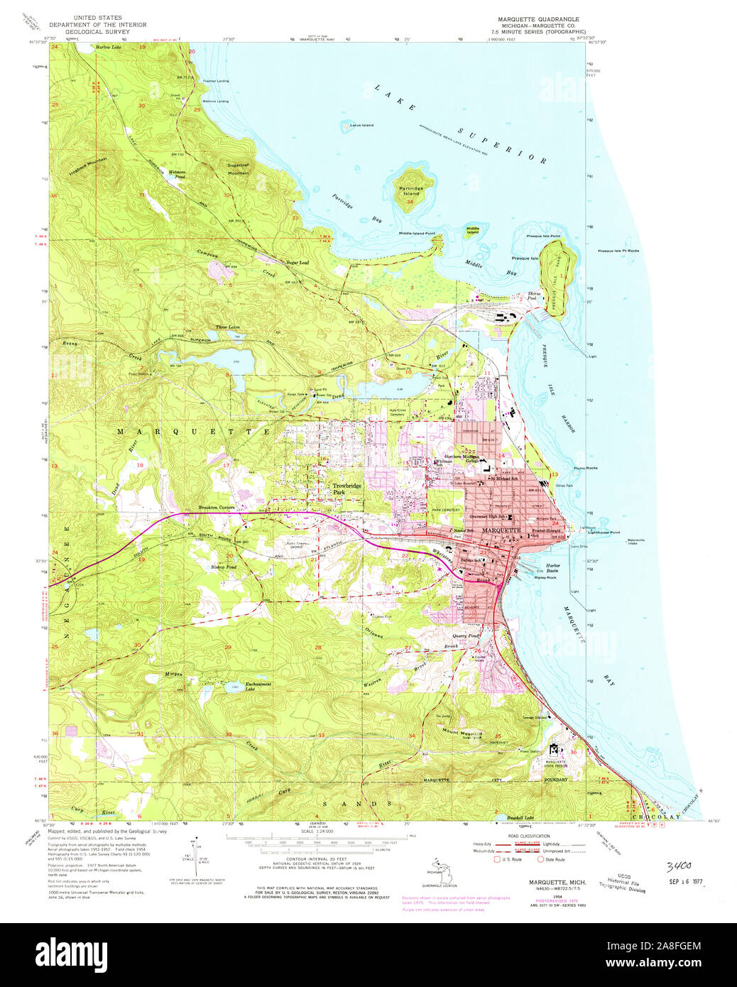 Map of marquette Cut Out Stock Images & Pictures - Alamy