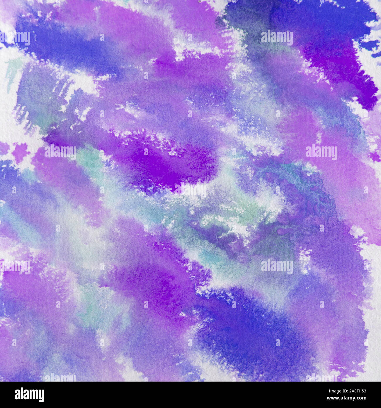 Abstract watercolor background bright purples and blues and hints of ...