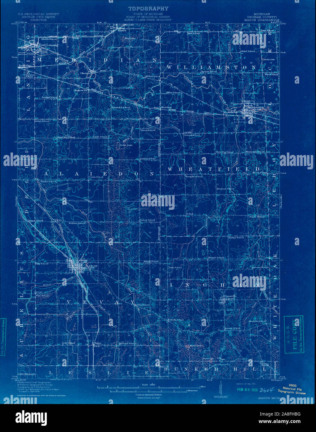 Map of mason michigan hi-res stock photography and images - Alamy