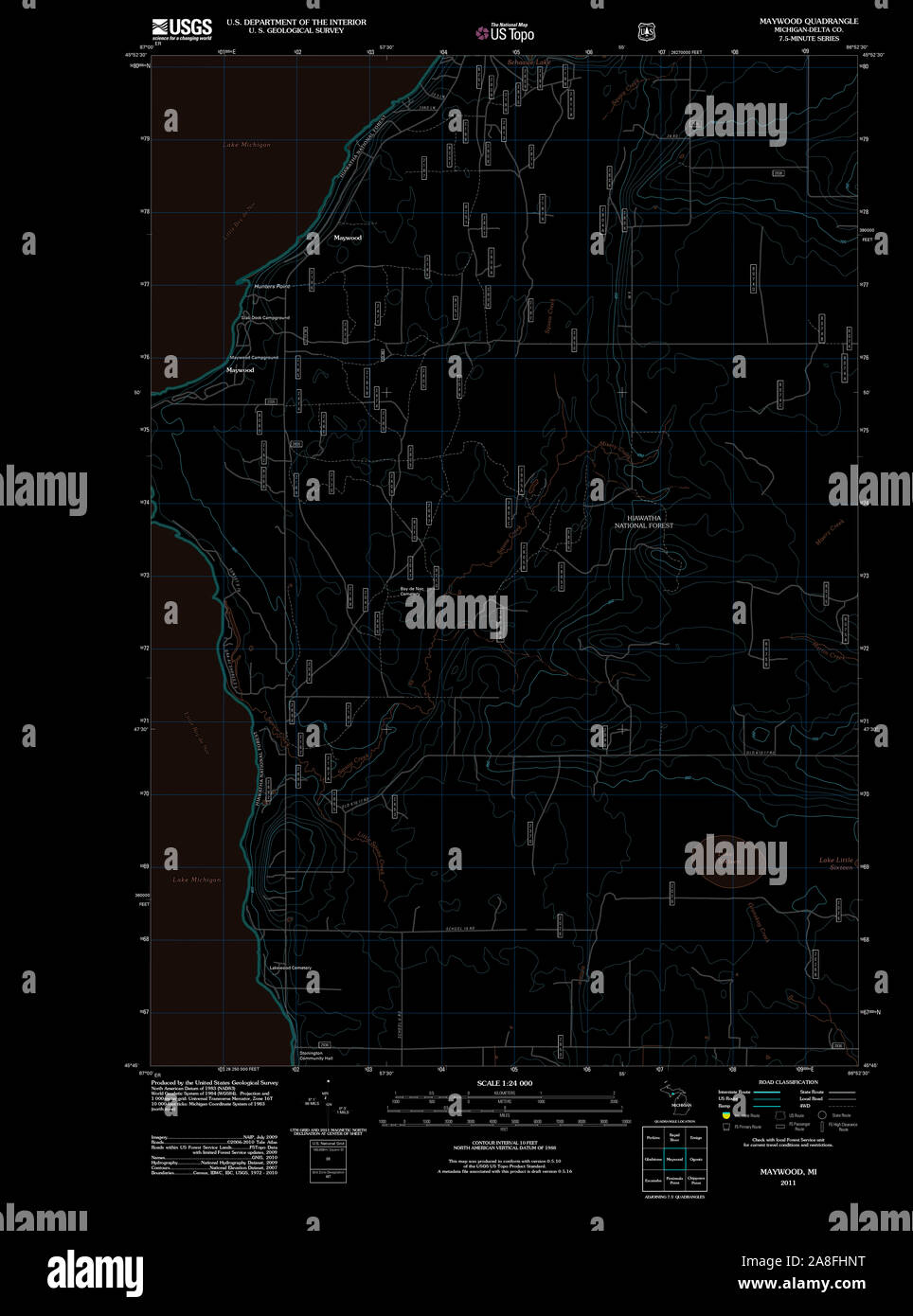 Map of maywood hi-res stock photography and images - Alamy