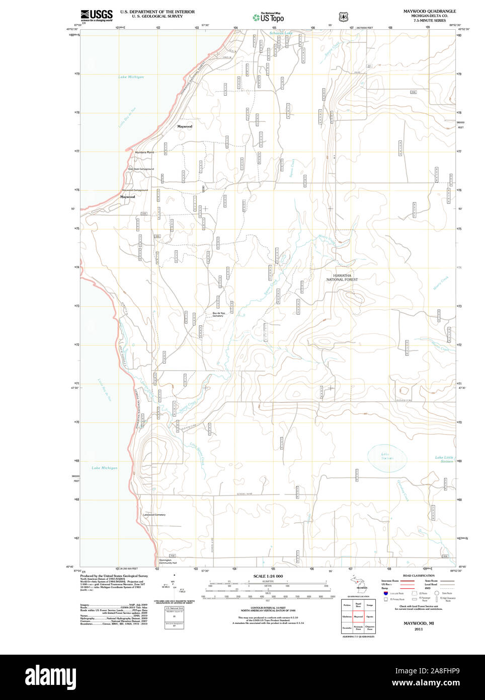 Map of maywood hi-res stock photography and images - Alamy
