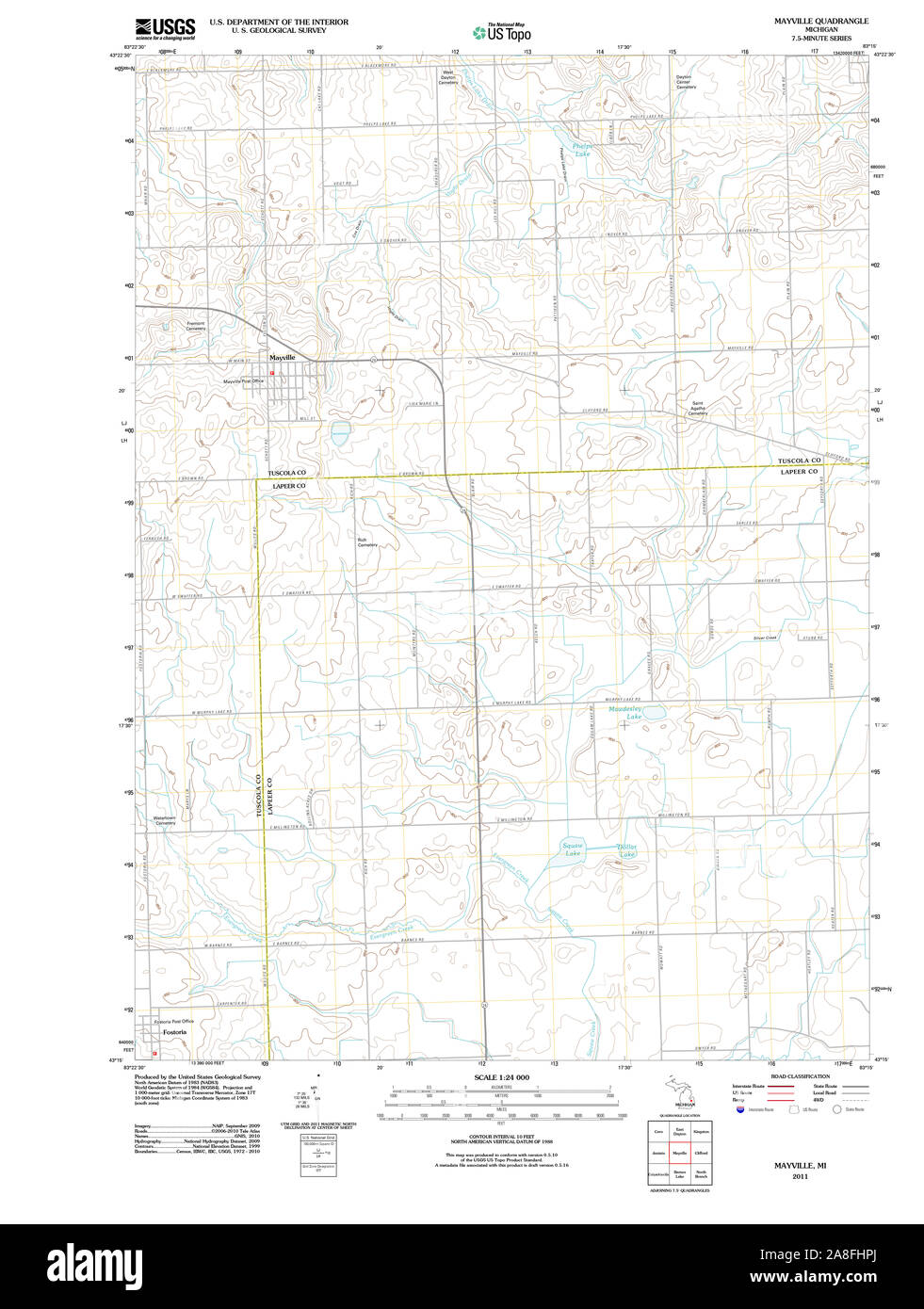 Map of mayville hi-res stock photography and images - Alamy