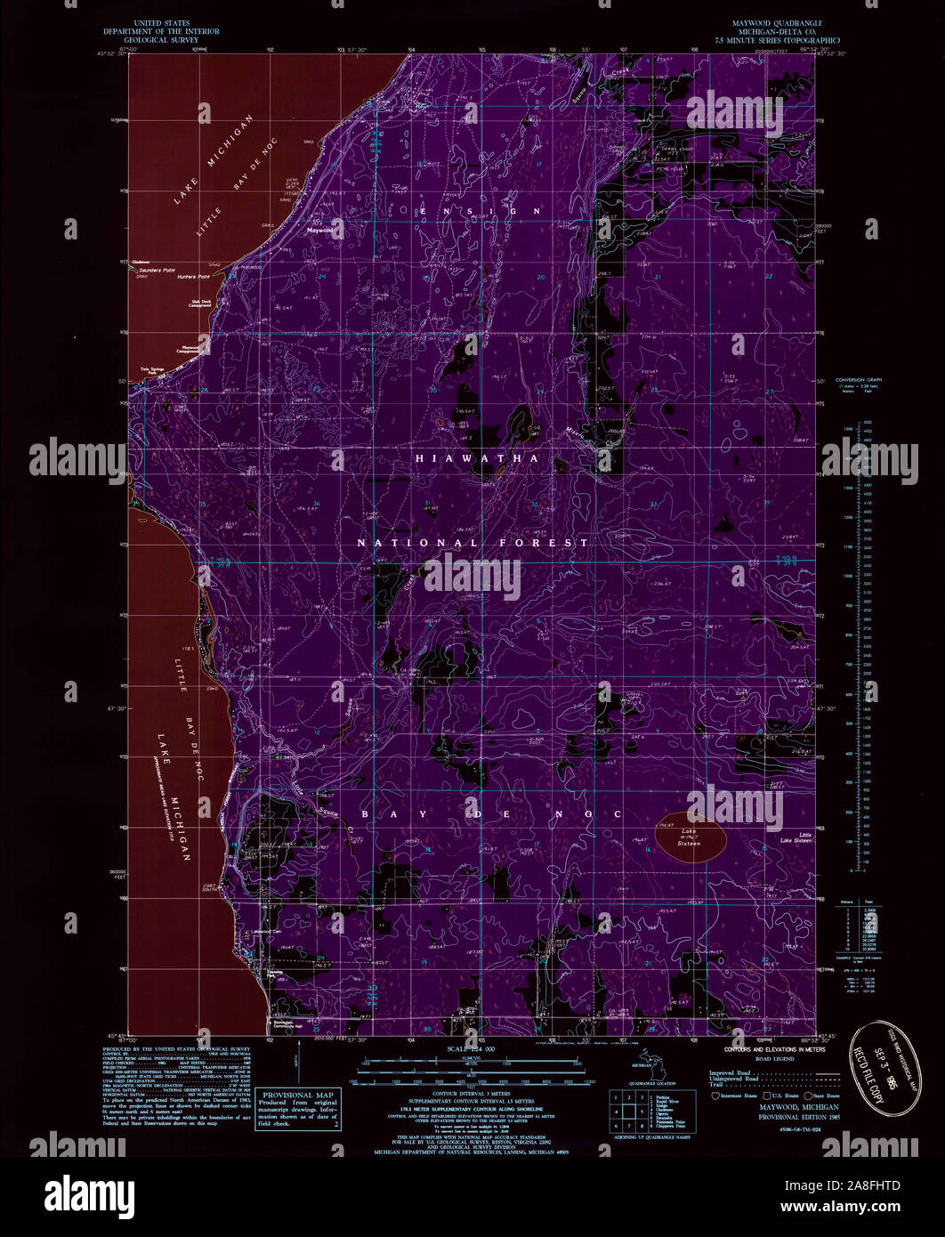 Map of maywood hi-res stock photography and images - Alamy