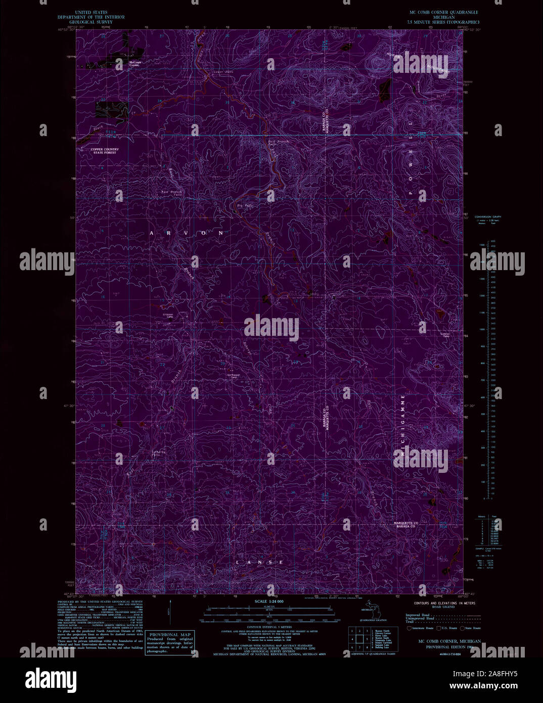 Map of mccomb hi-res stock photography and images - Alamy