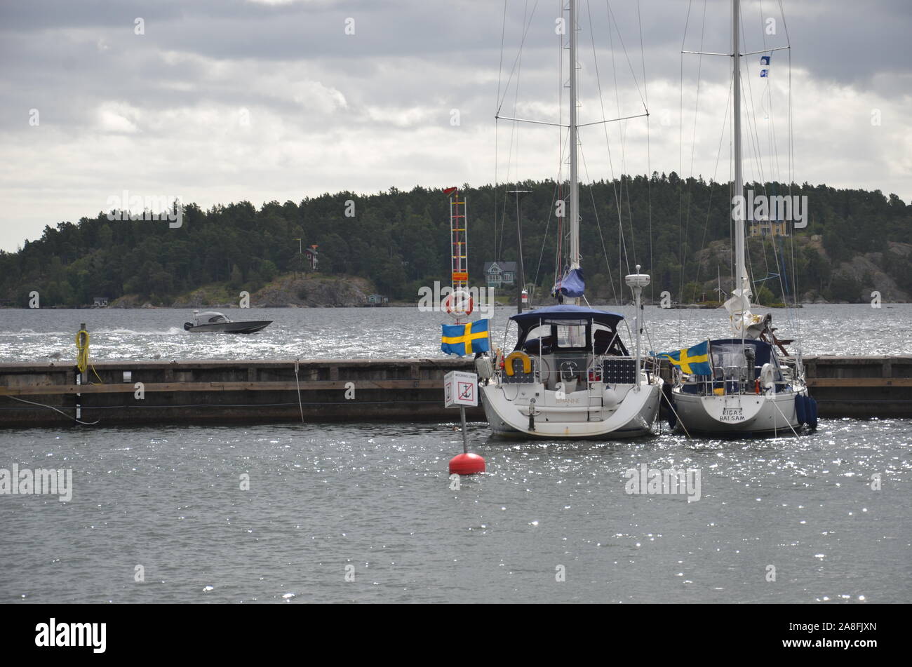 Swedish yacht marina summer hi-res stock photography and images - Alamy