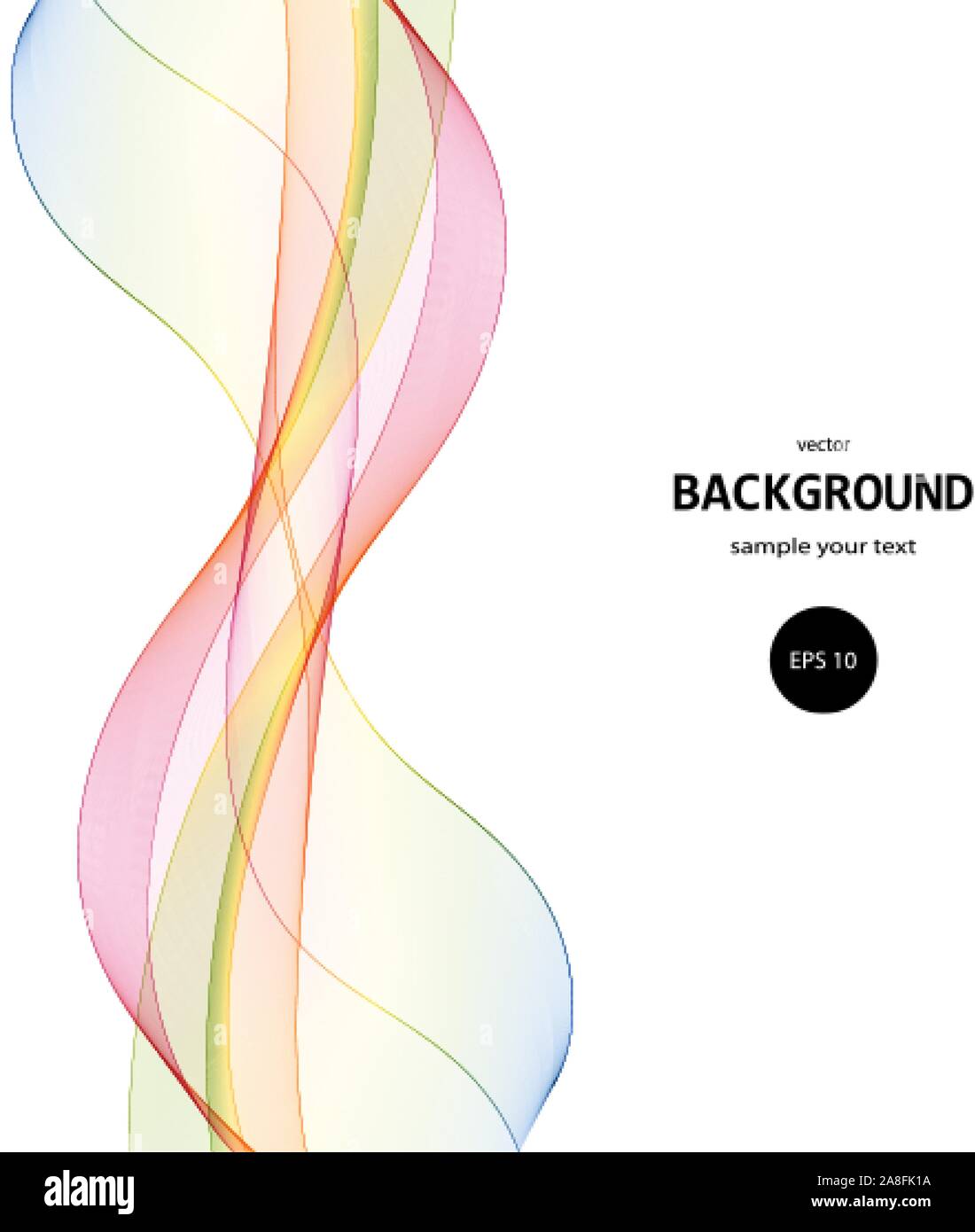 color vertical wave. abstract vector curves Stock Vector Image & Art ...