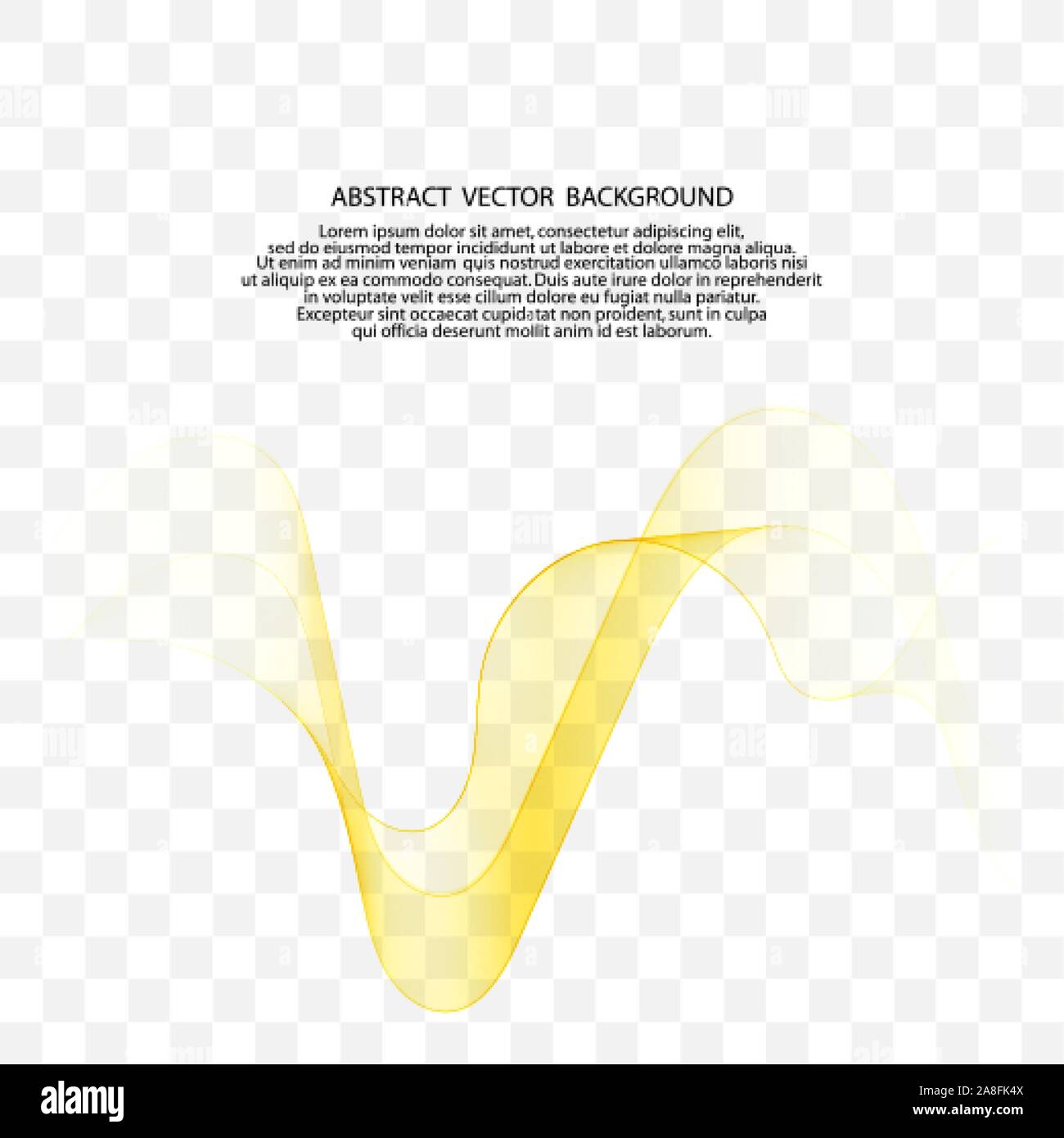 yellow abstract wave. colorful background. layout for advertising Stock ...