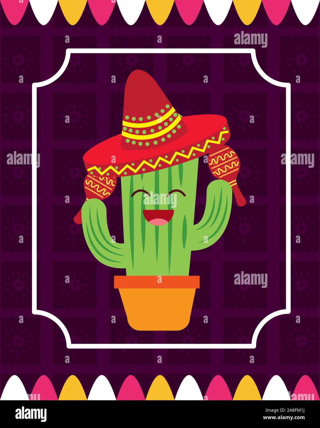 Mexican cactus vector design Stock Vector Image & Art - Alamy