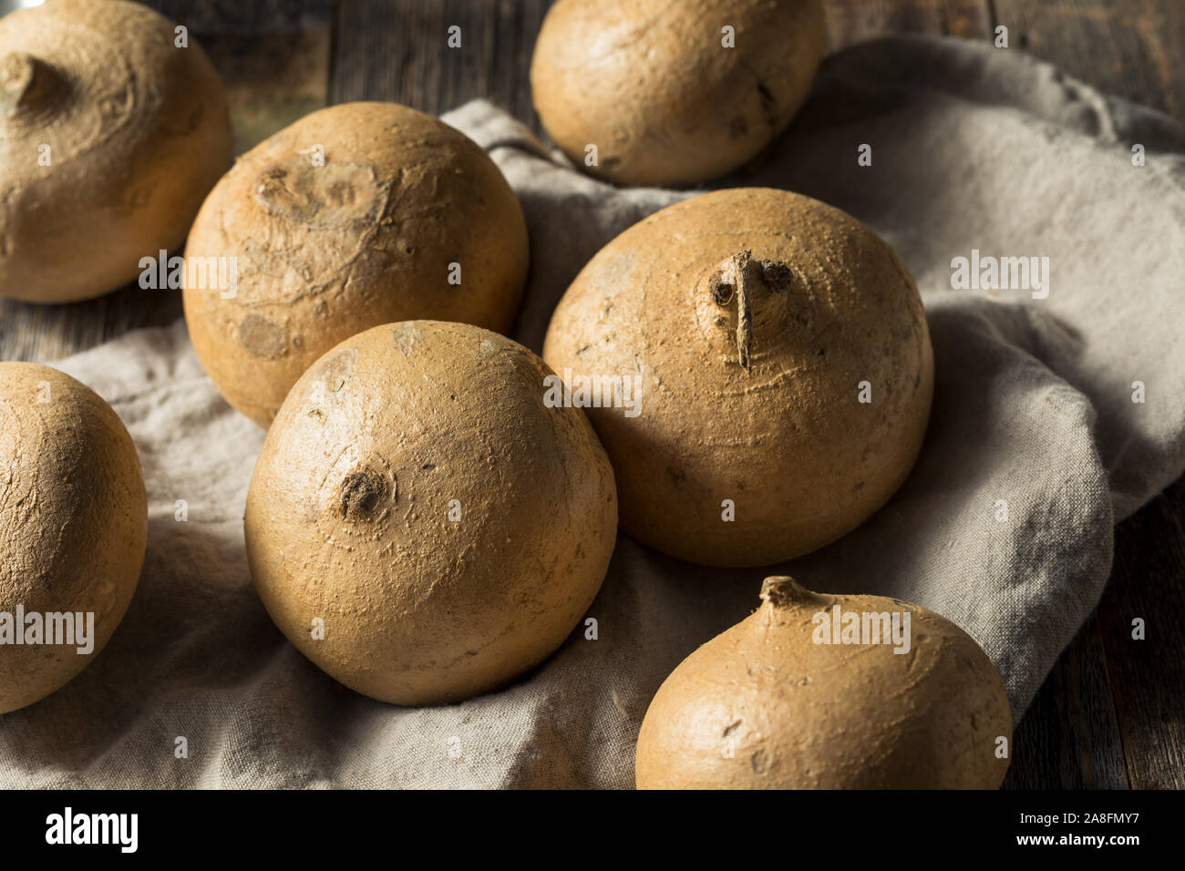 Raw White Organic Jicama Root Ready to Cook Stock Photo - Alamy
