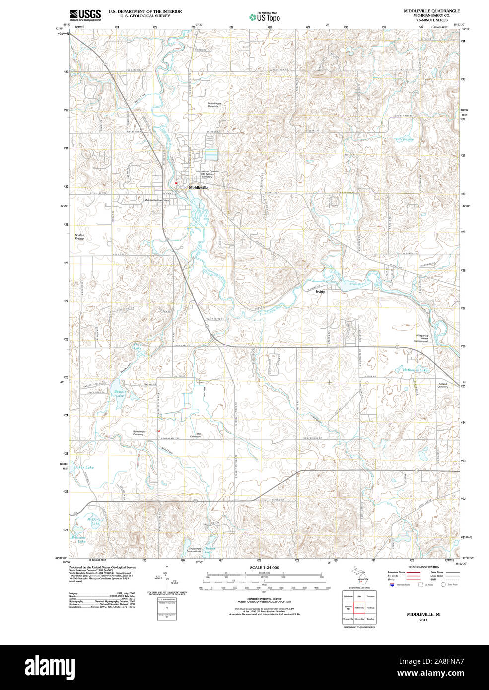 Middleville michigan map hi-res stock photography and images - Alamy