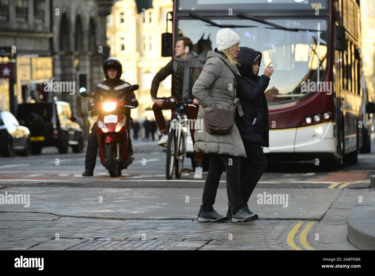 Life in European city Stock Photo - Alamy