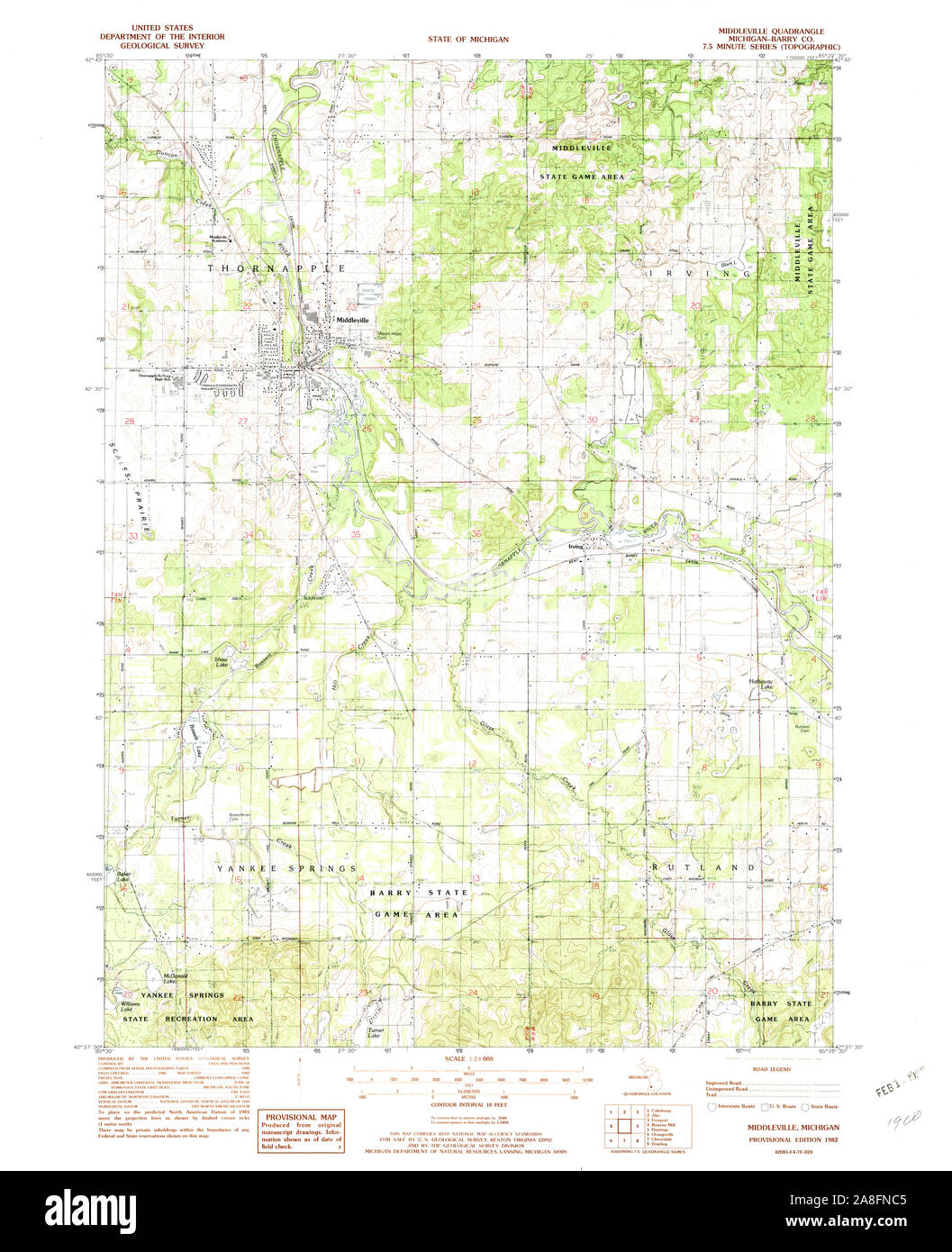 Middleville map hi-res stock photography and images - Alamy