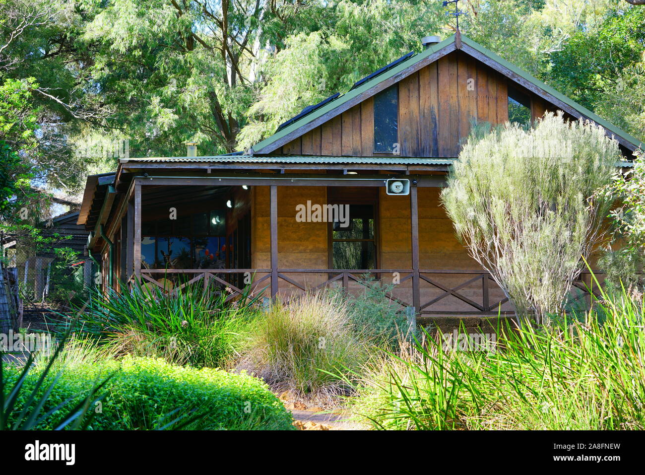 PERTH, AUSTRALIA -2 JUL 2019- View of the Perth Zoo, a zoological park ...