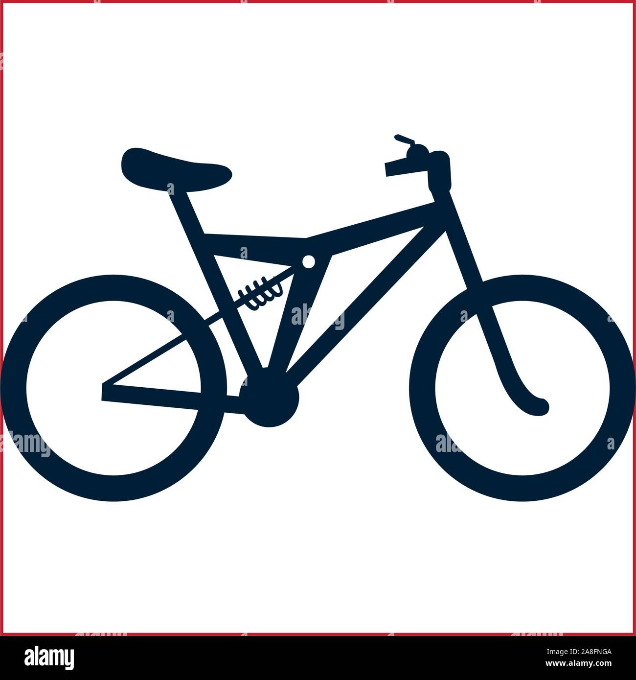 cycle icon design, Vehicle bicycle bike lifestyle sport and transportation theme Vector ...