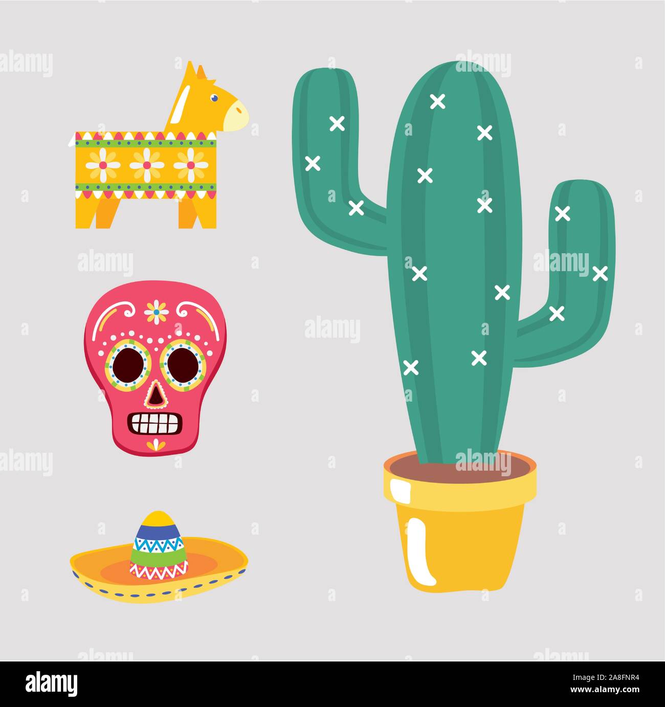 Isolated mexican icon set vector design Stock Vector Image & Art - Alamy