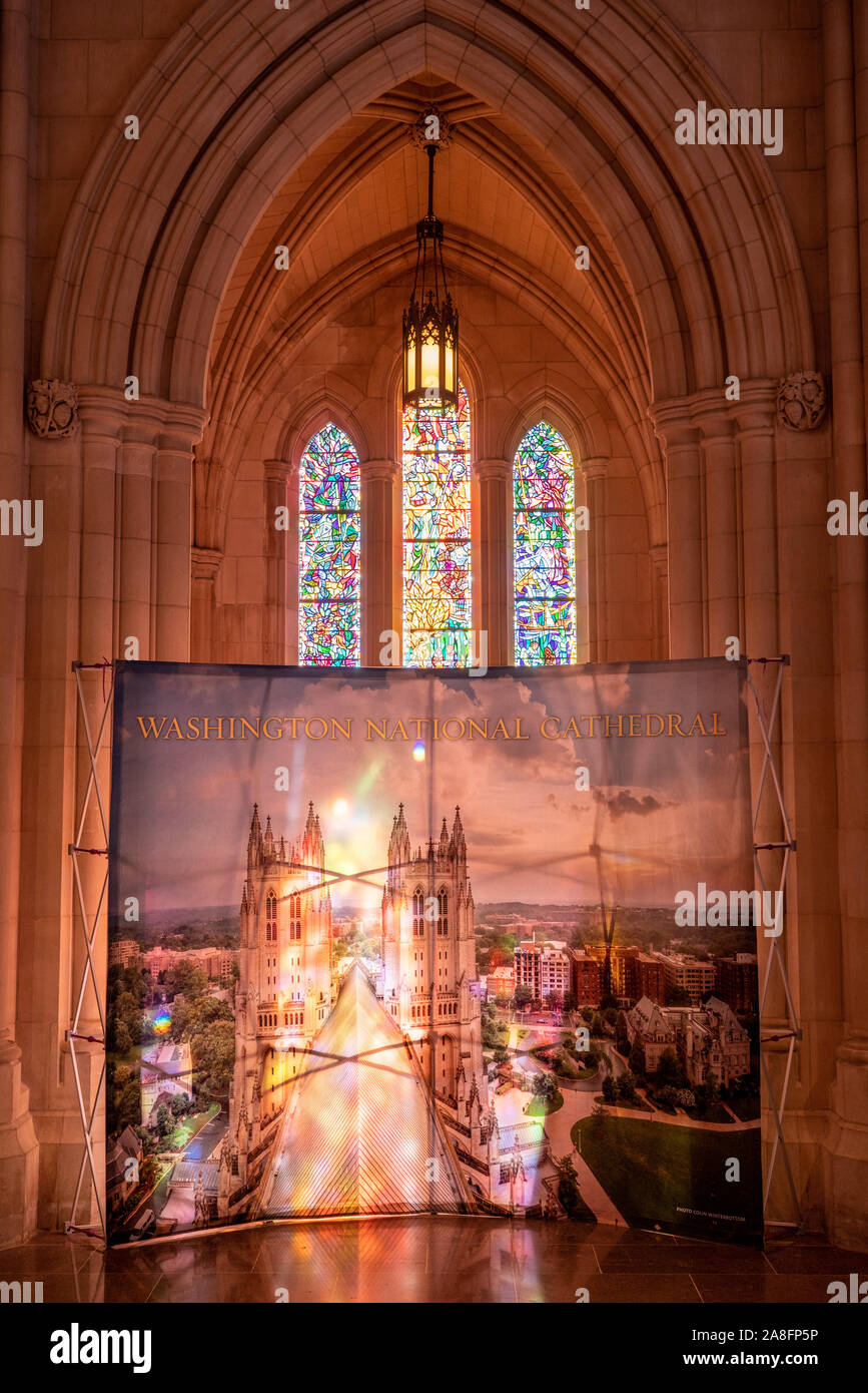Washington national cathedral glass hi-res stock photography and images ...