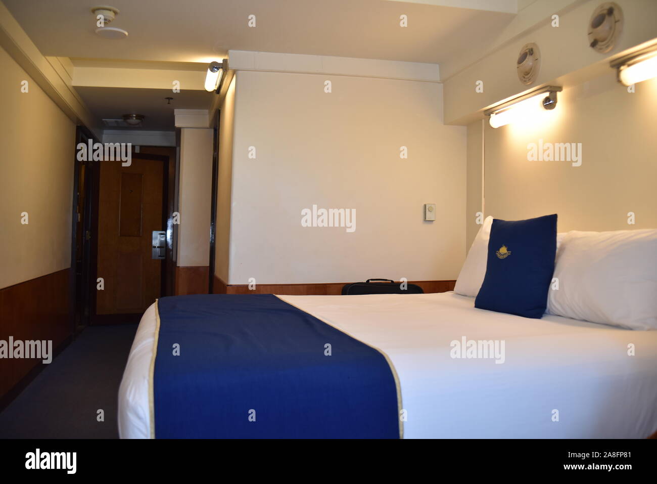 Long Beach, CA. U.S.A. October 21, 2019. RMS Queen Mary. Cunard-White ...