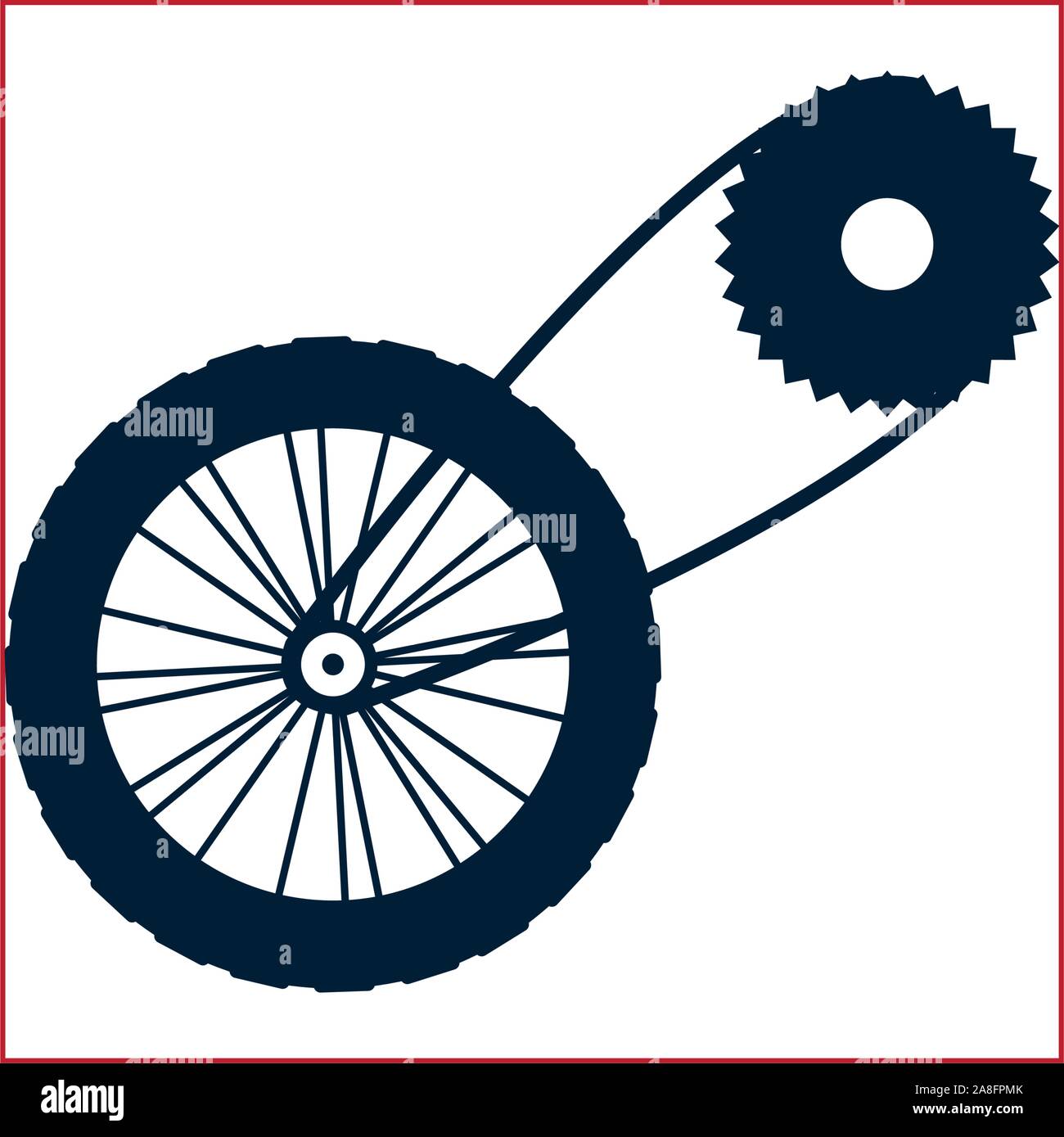 cycling wheel icon design, Vehicle bicycle bike lifestyle sport and ...