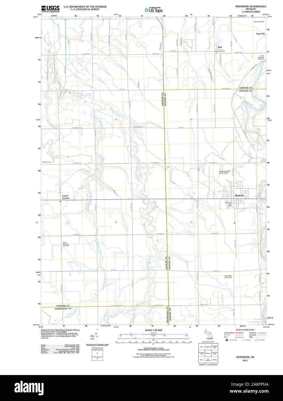 Map of montrose hi-res stock photography and images - Alamy
