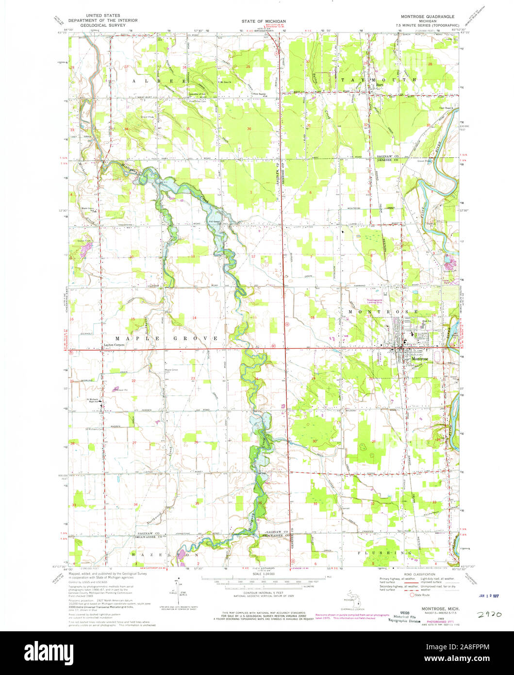 Map of montrose hi-res stock photography and images - Alamy