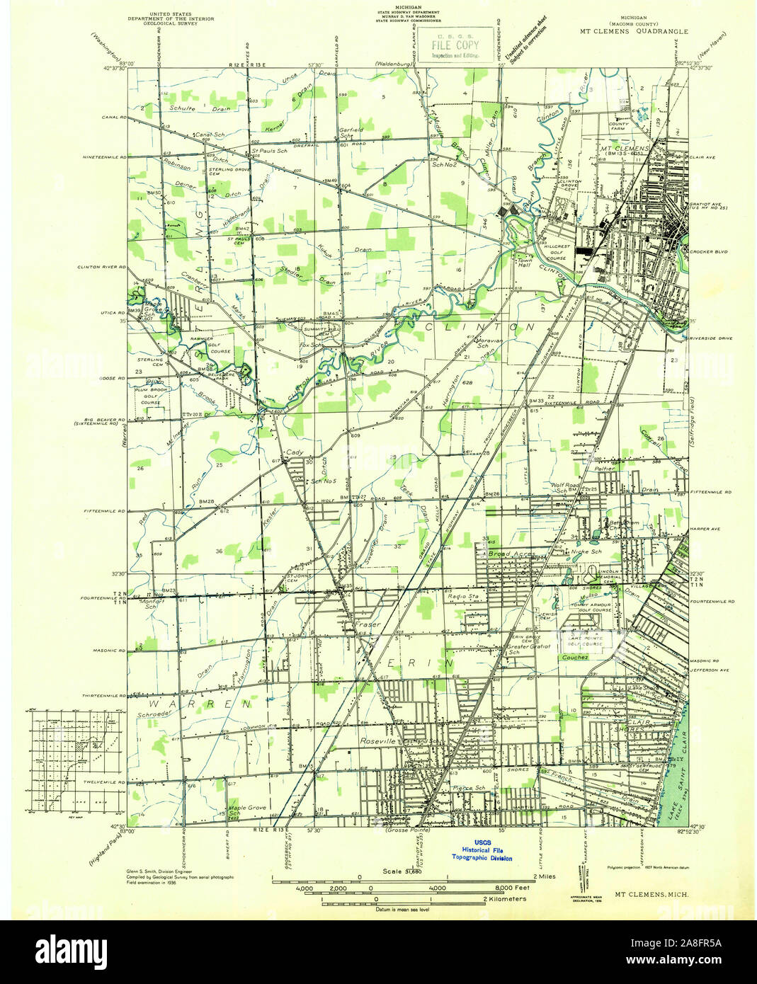 Clemens map hi-res stock photography and images - Alamy