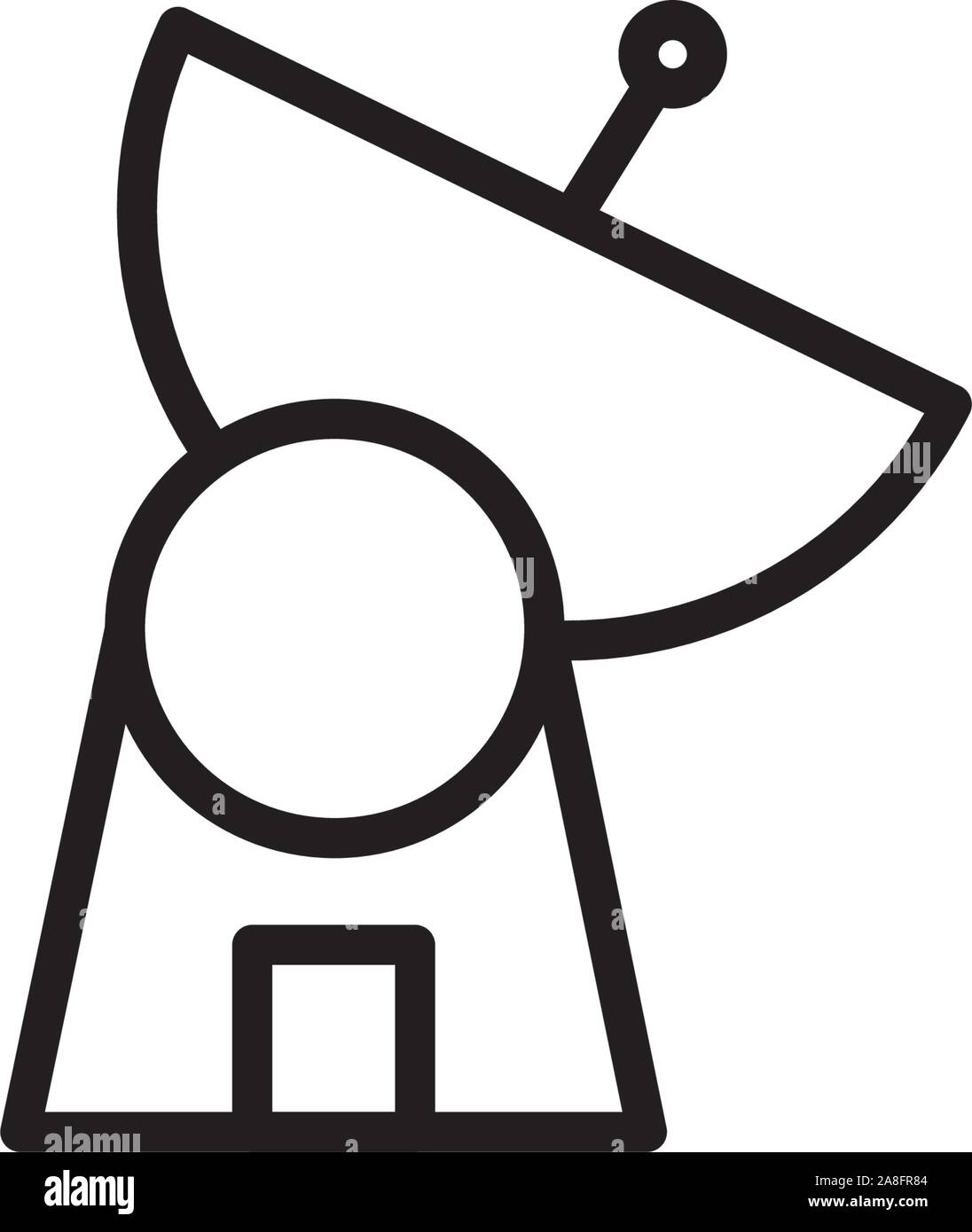 Social media and multimedia antenna icon, Apps communication digital ...