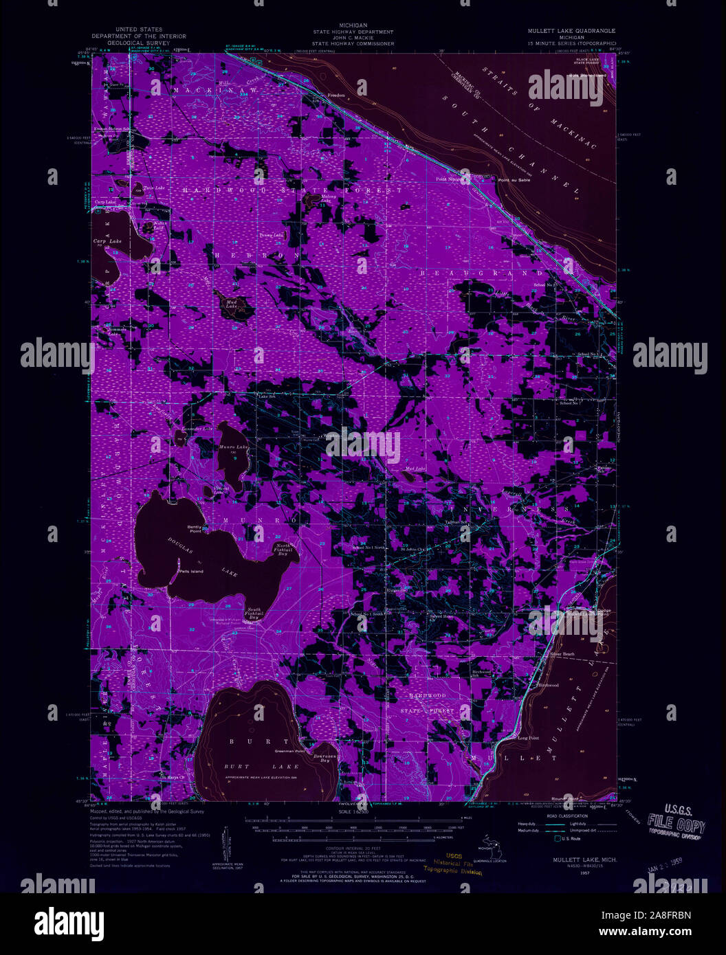 Mullett lake hi-res stock photography and images - Alamy