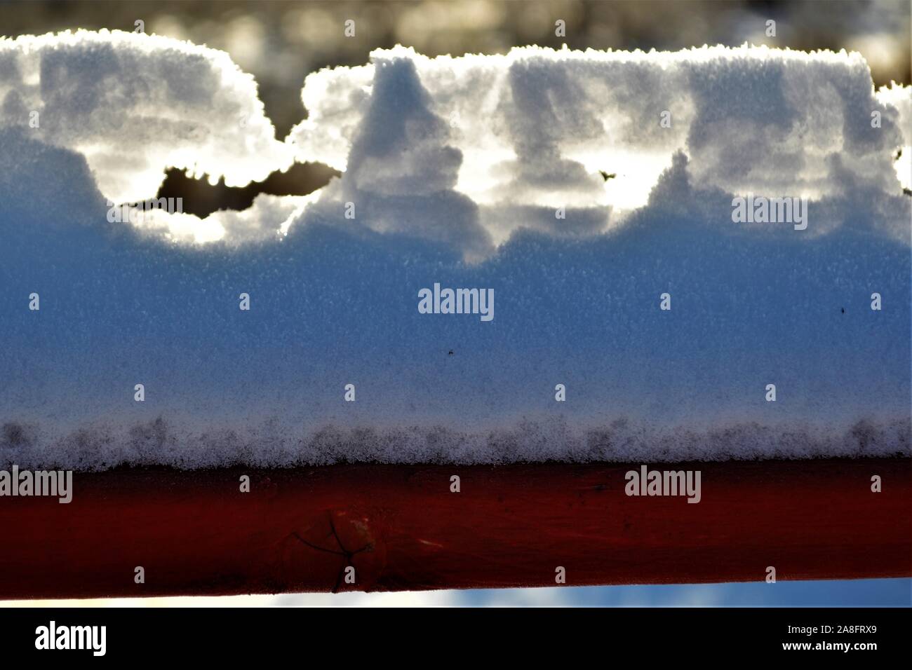 abstract design formed from fallen snow Stock Photo - Alamy