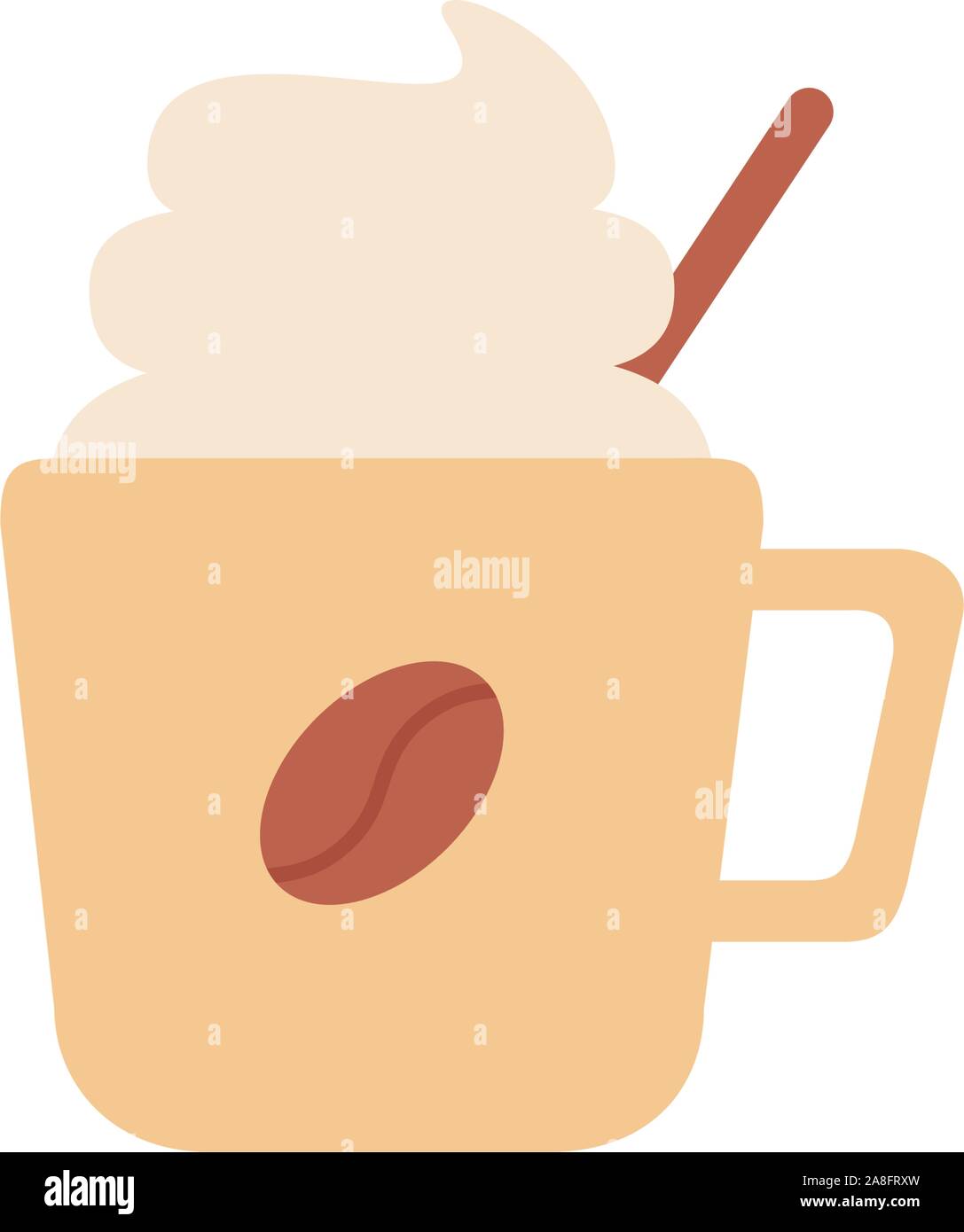 Coffee mug design, drink breakfast beverage shop morning restaurant ...