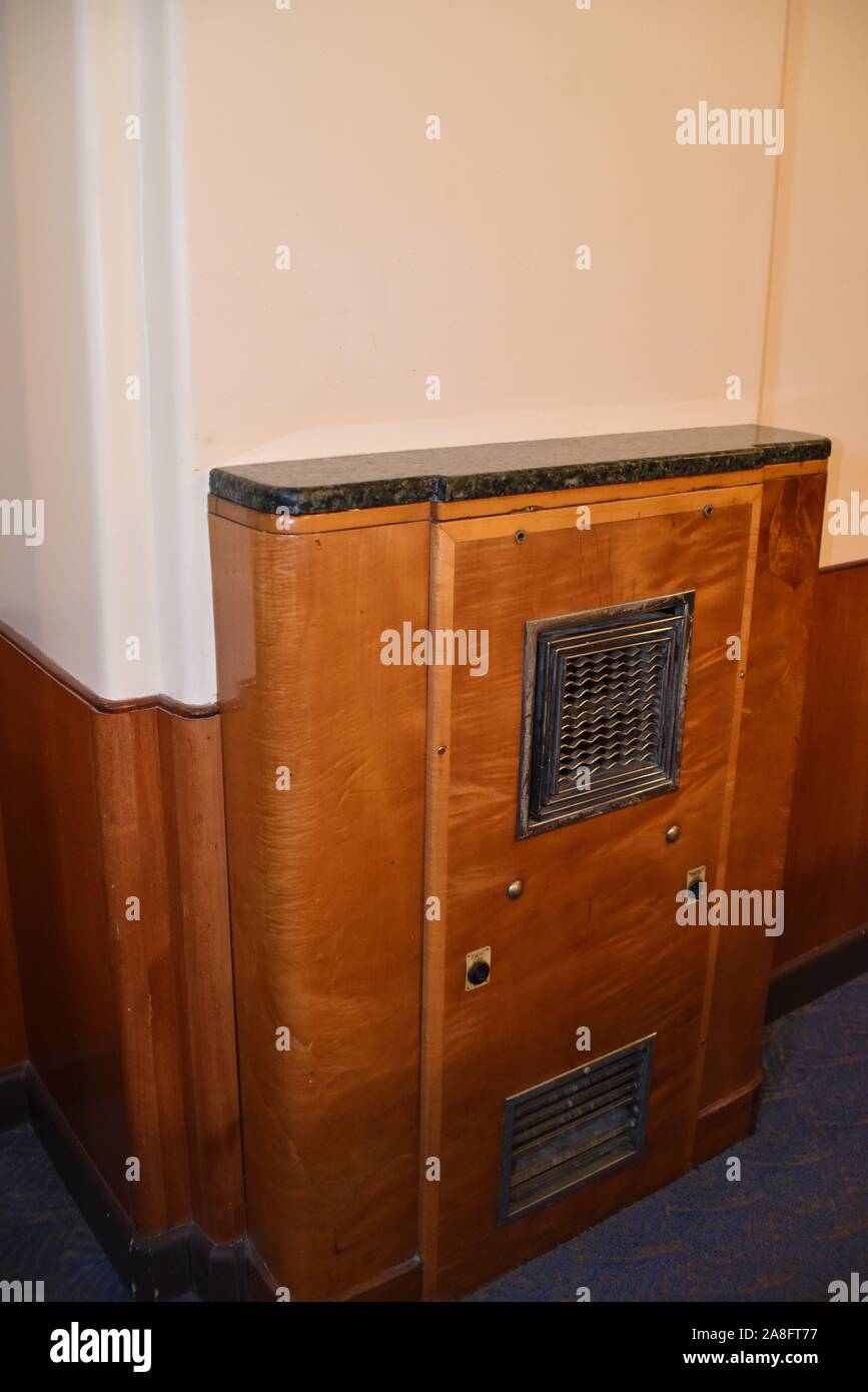 Long Beach, CA. U.S.A. October 21, 2019. RMS Queen Mary. Cunard-White ...