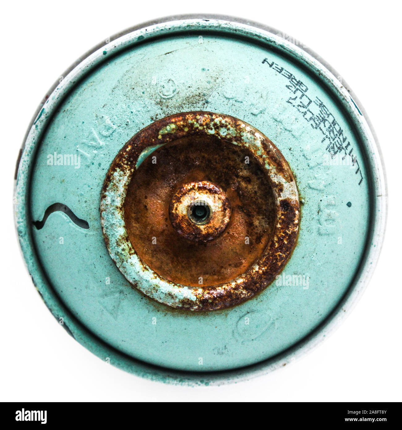 Graffiti rusty spray can Stock Photo - Alamy