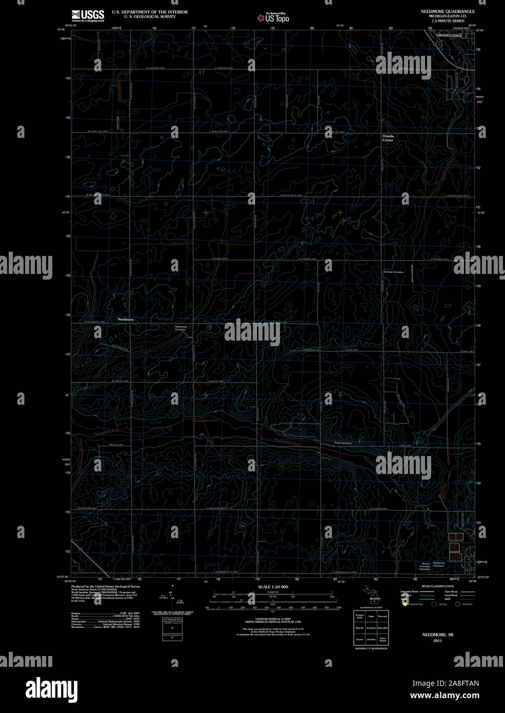 Map of needmore hi-res stock photography and images - Alamy
