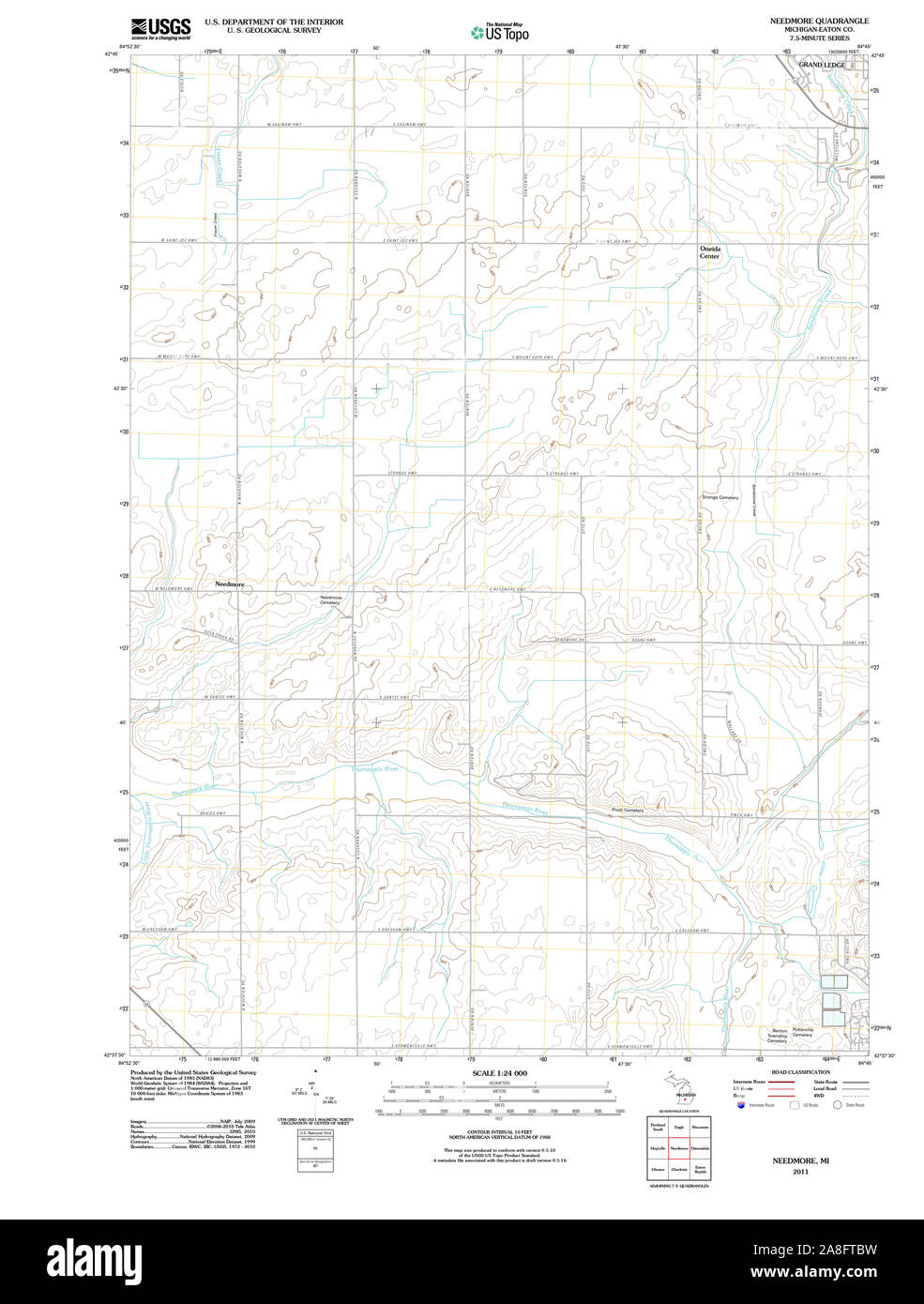 Map of needmore hi-res stock photography and images - Alamy