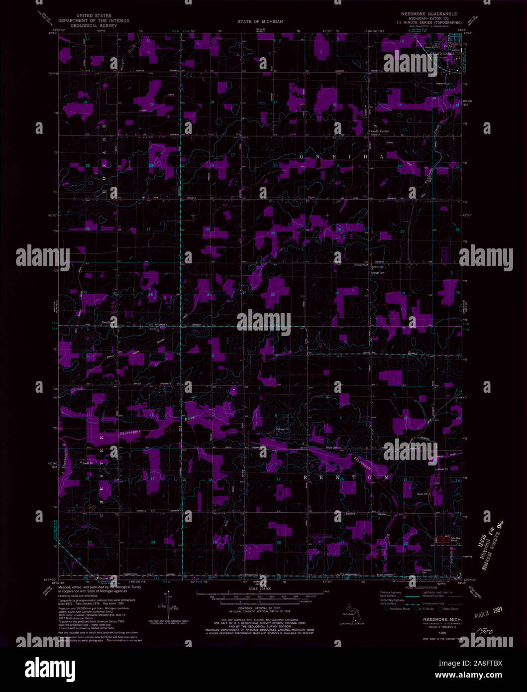 Map of needmore hi-res stock photography and images - Alamy