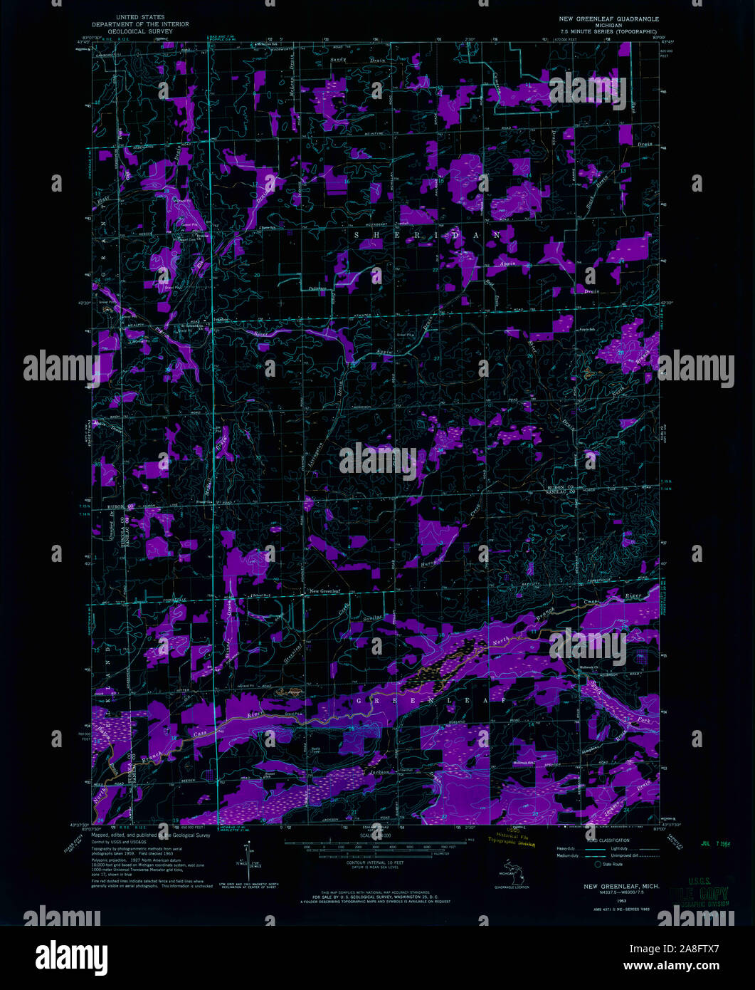 Greenleaf map hi-res stock photography and images - Alamy