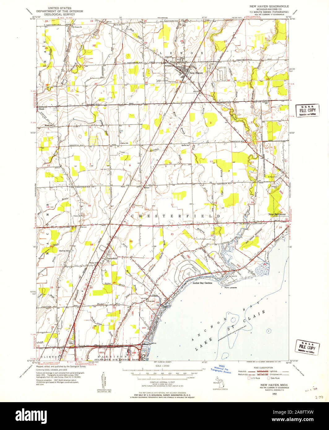 Map of haven michigan hi-res stock photography and images - Alamy