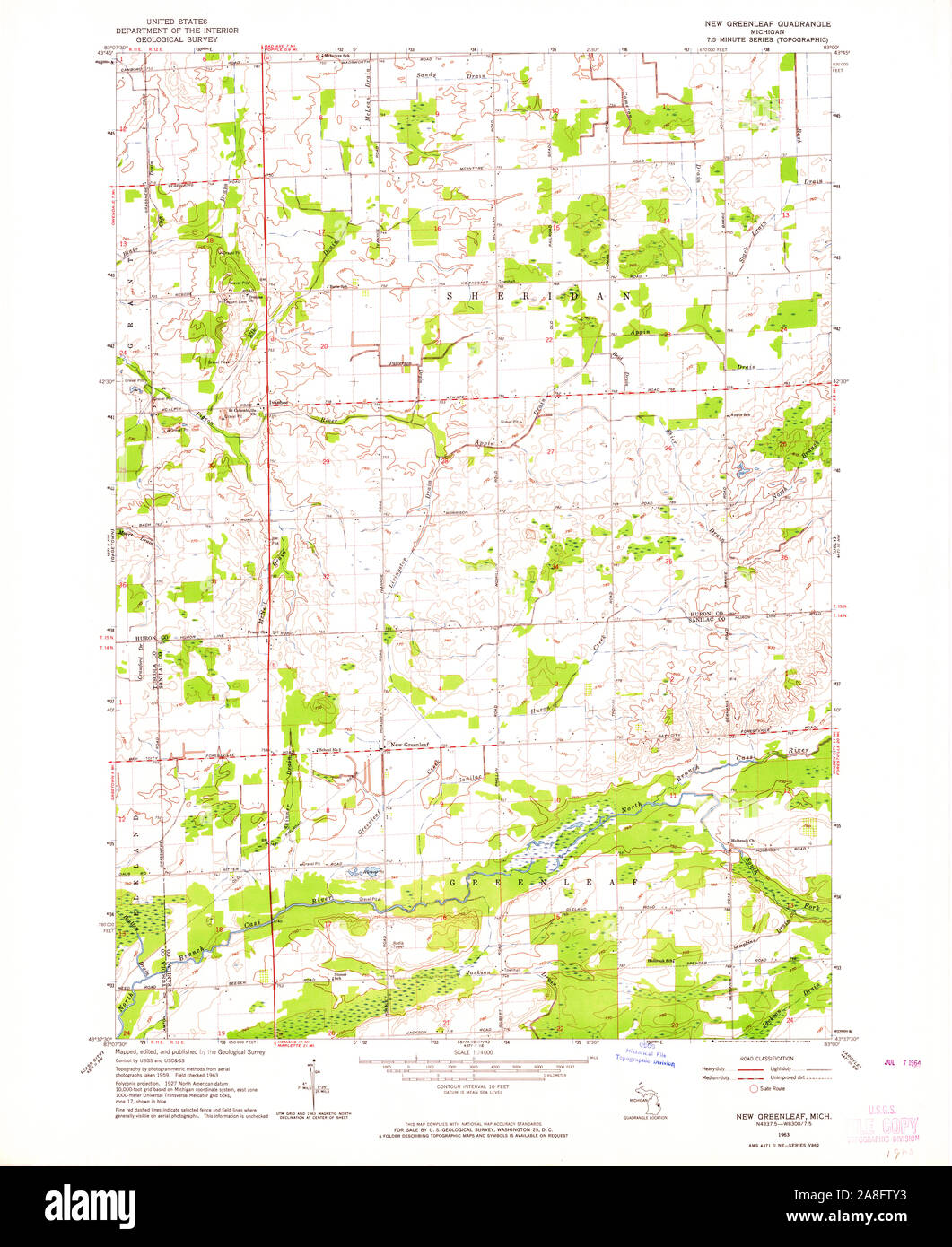 Greenleaf map hi-res stock photography and images - Alamy