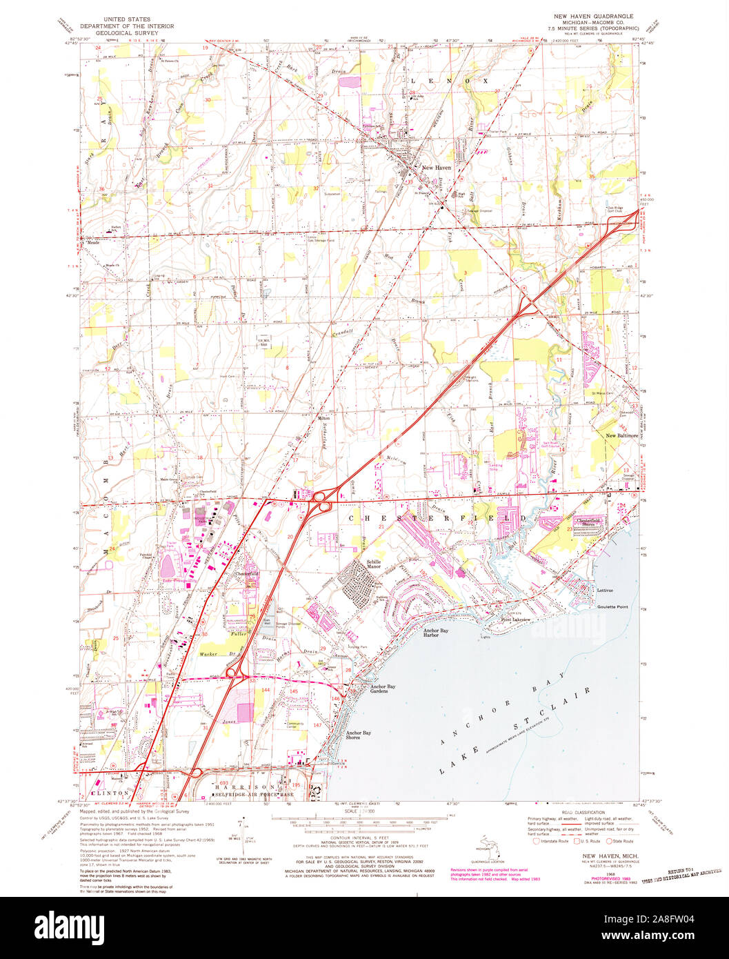Map of haven michigan hi-res stock photography and images - Alamy