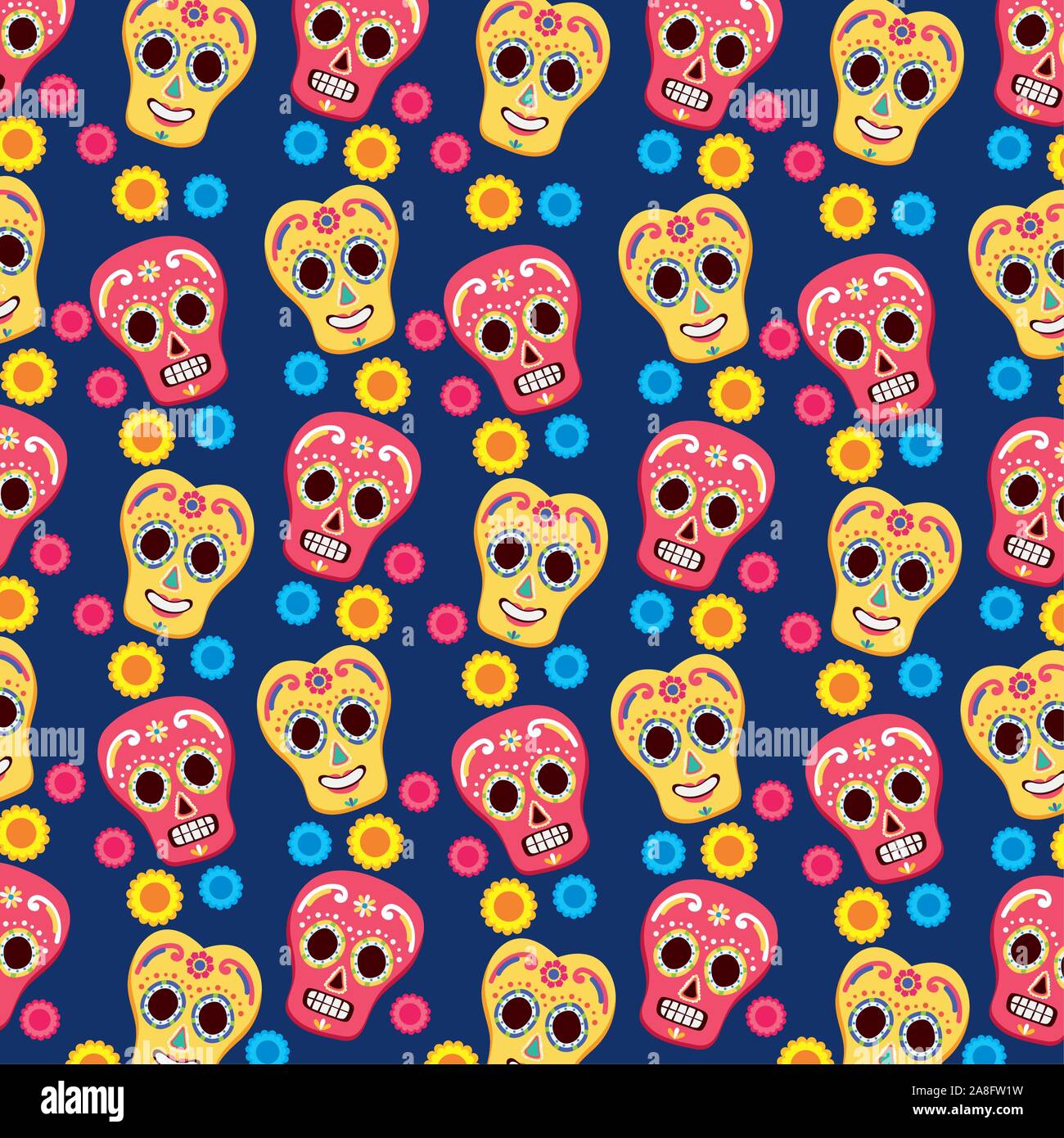 Mexican skulls vector design Stock Vector Image & Art - Alamy