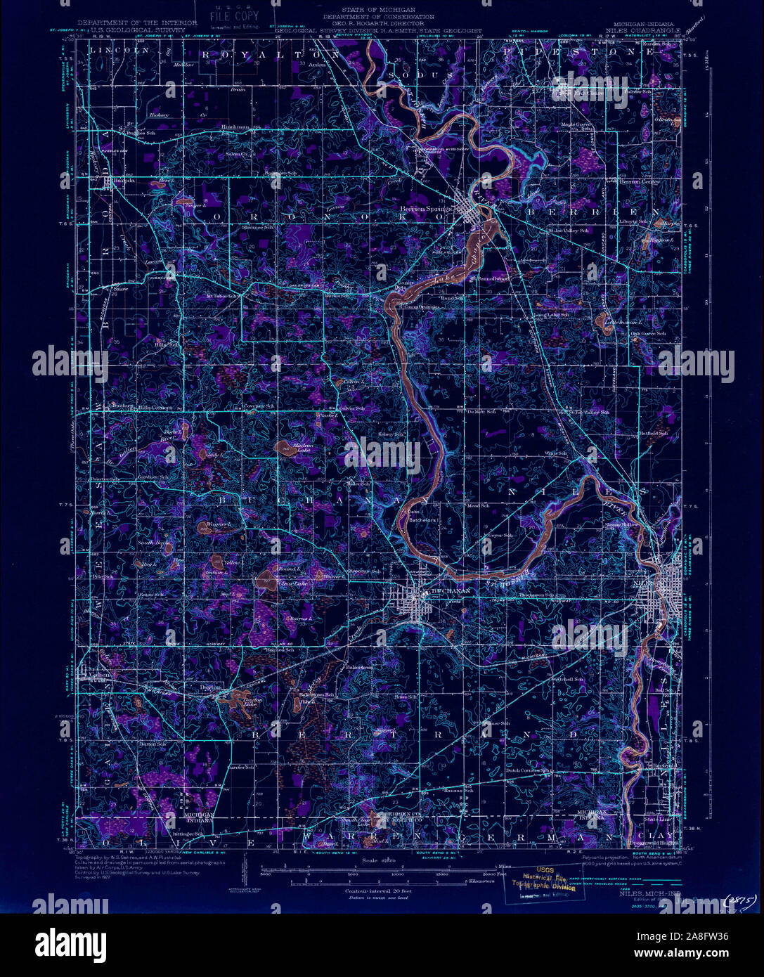 Map of niles hi-res stock photography and images - Alamy