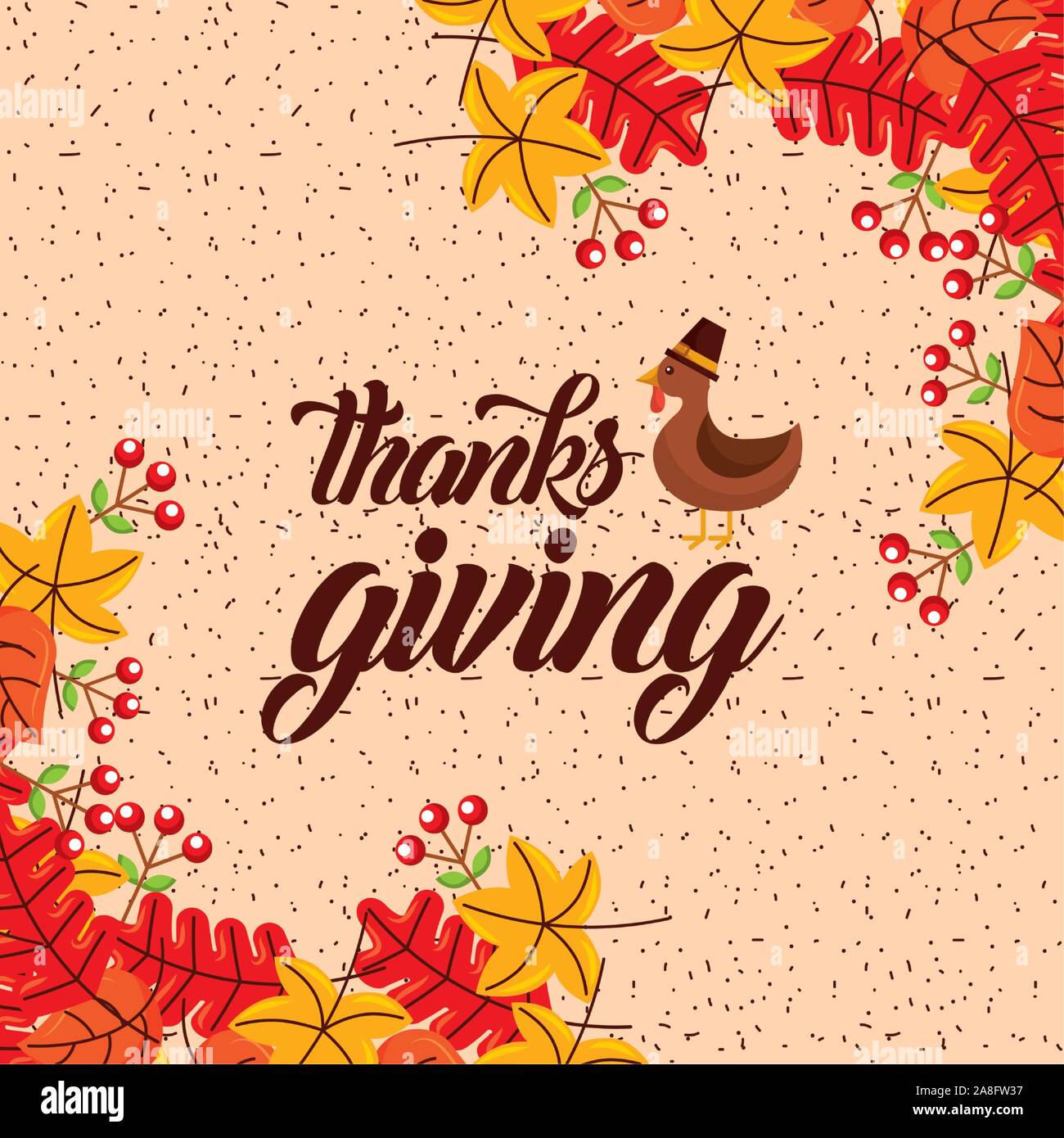Happy thanksgiving day vector design Stock Vector Image & Art - Alamy