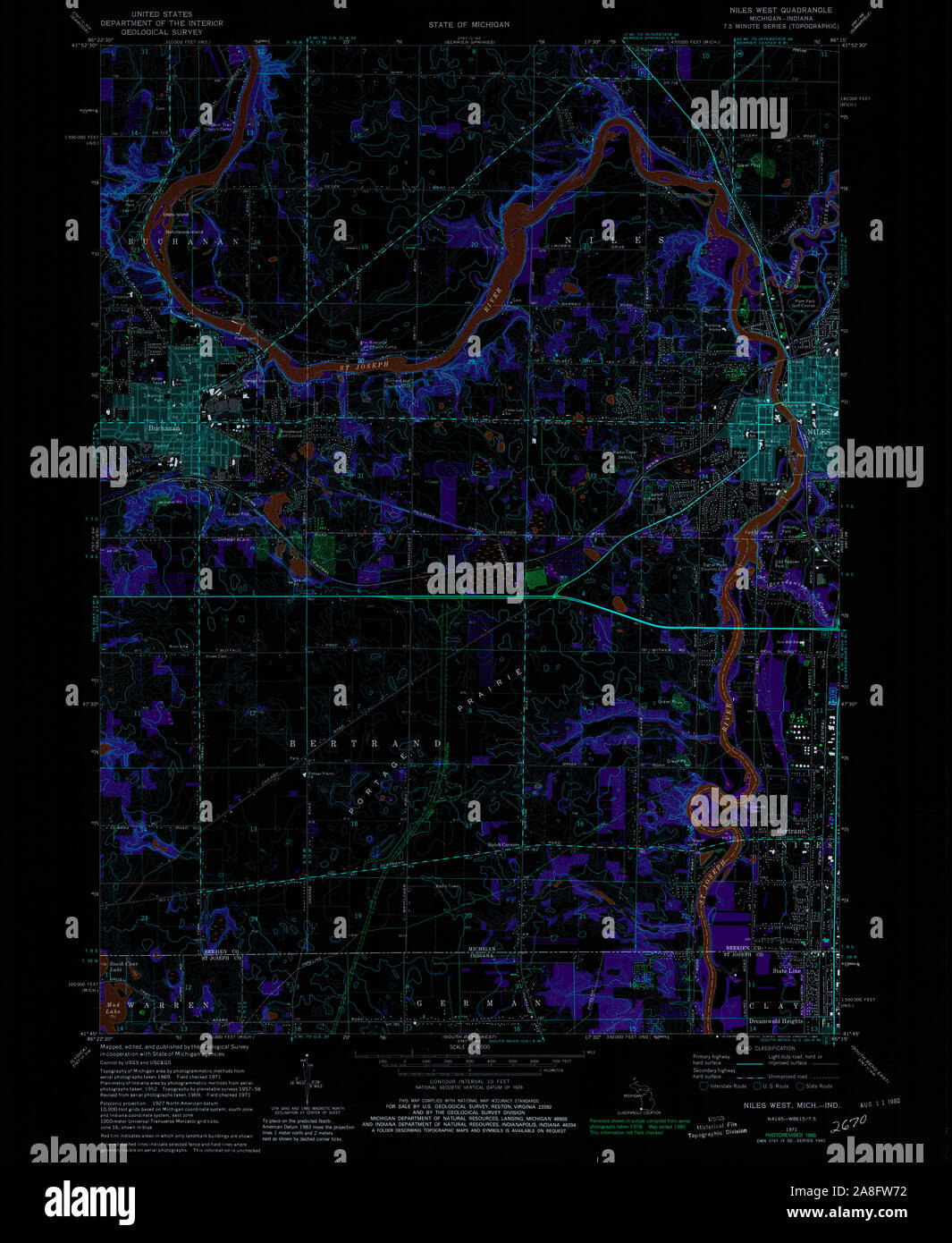 Map of niles hi-res stock photography and images - Alamy