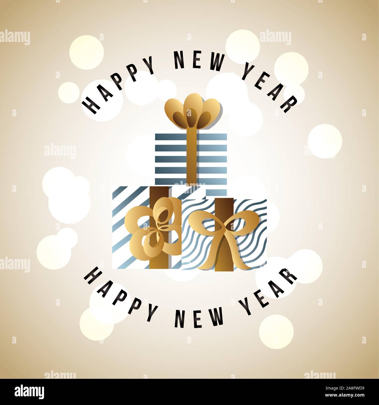Happy new year vector design Stock Vector Image & Art - Alamy