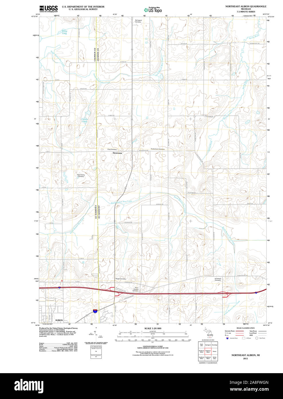 Map of albion Cut Out Stock Images & Pictures - Alamy