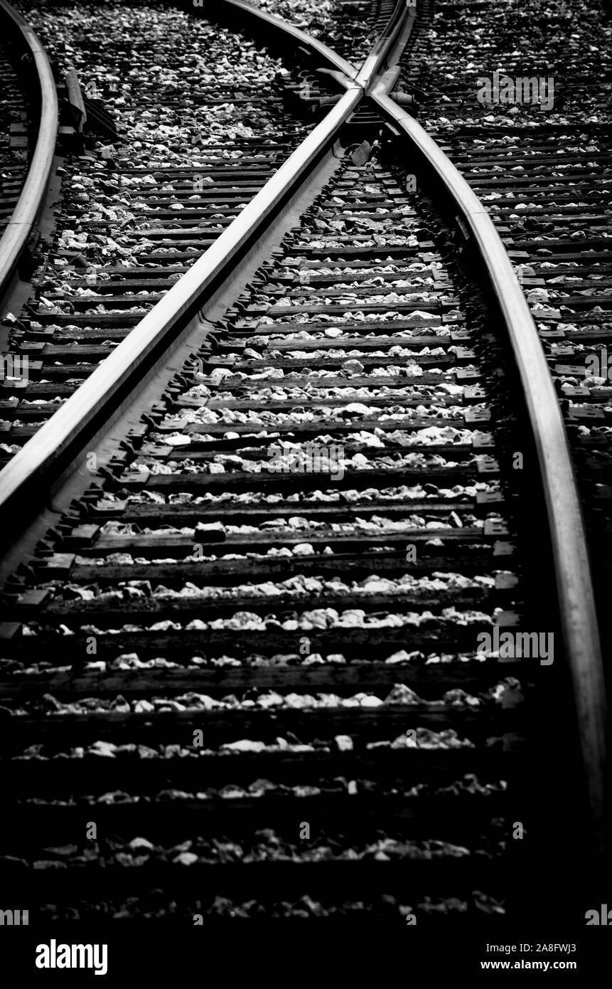 Curvy train tracks hi-res stock photography and images - Alamy