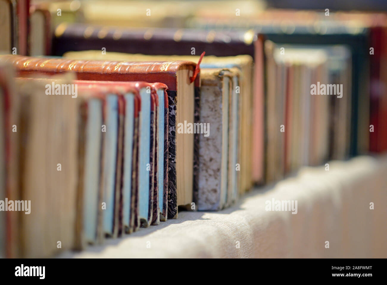 Old Books Pile Stock Photo - Alamy