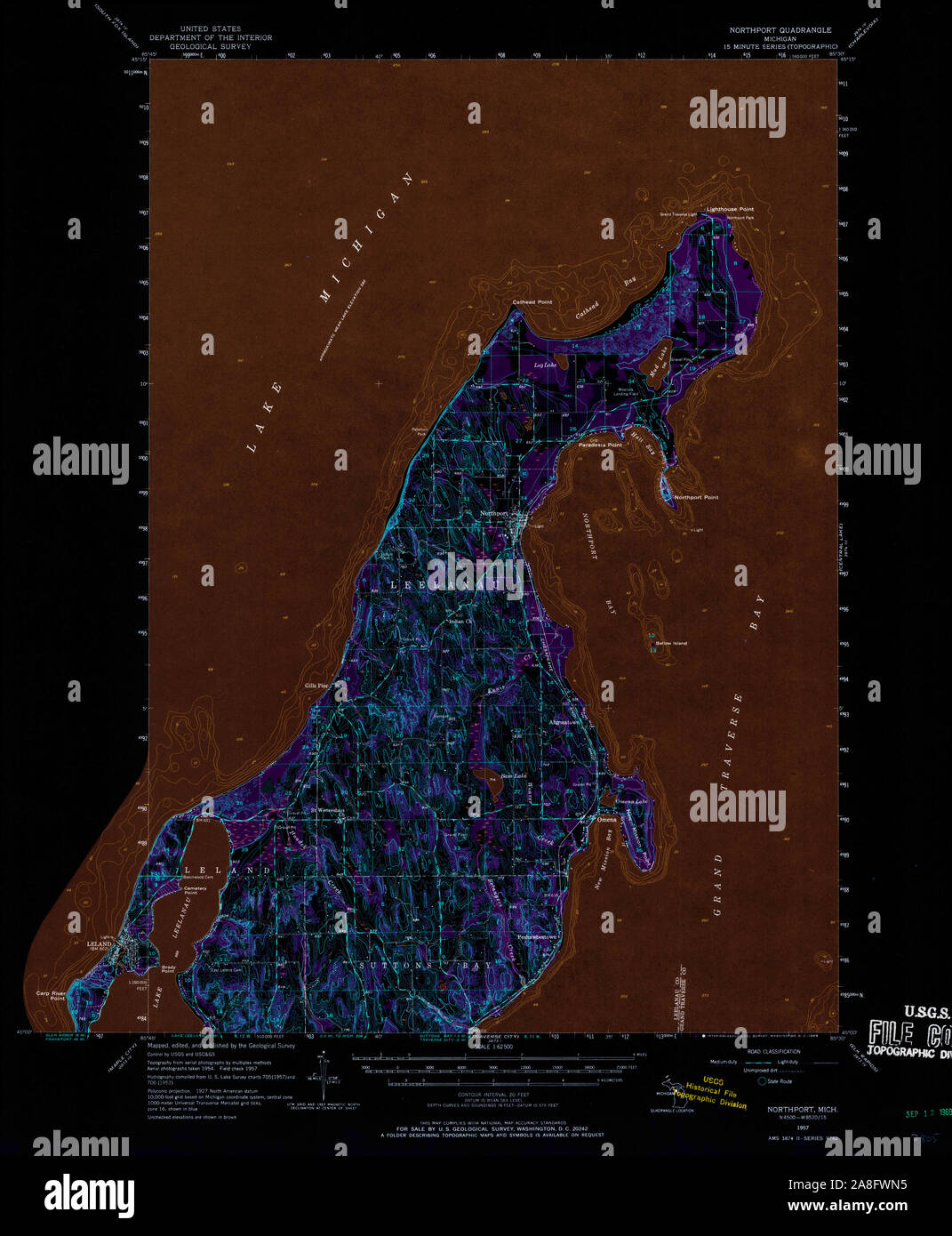 Map of northport hi-res stock photography and images - Alamy