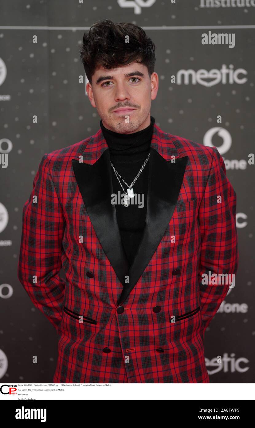 Madrid, Spain. 08th Nov, 2019. Alfombra roja de los 40 Principales ...